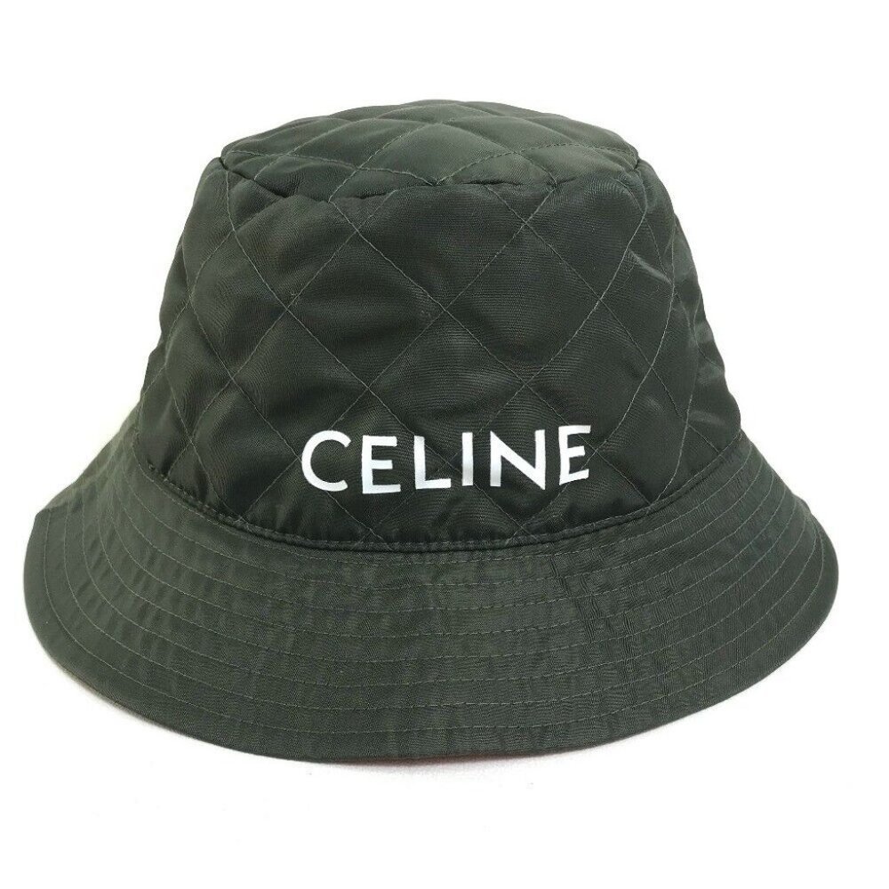 Authentic Celine 2aub8930c Quilted Logo Hat Bucket Ha… - Gem
